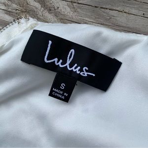 Lulus | Tops | Lulus Cropped Top White Lace Zip Back Small | Poshmark
